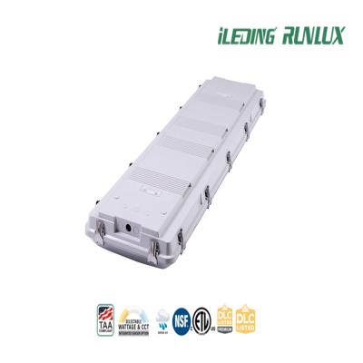 China IK10 Impact 160lm/W LED Vapor Tight High Bay 3500K-5000K CCT Switchable 0-10V Dimmable for sale