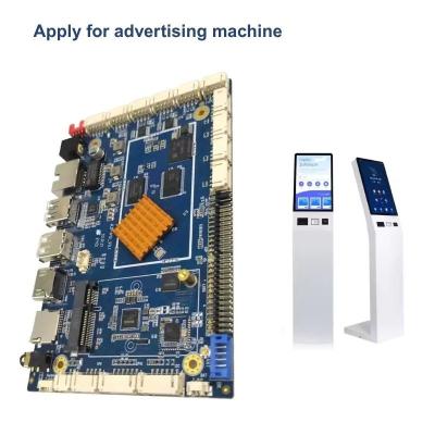 China Interactive Touch Screen Rockchip Motherboard RK3566 LVDS HDMI 4K Arm Android Motherboard for sale