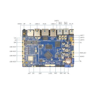 China Rockchip RK3566 Development Board LVDS EDP MIPI Edp Lvds Ai Intelligent Scale Panel Embedded  ARM Motherboard for sale