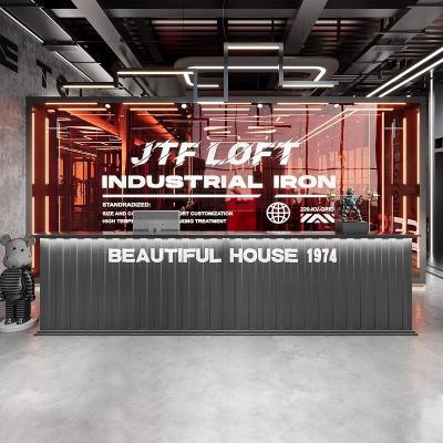 China Metal Container Front Desk Industrial Gym Front Desk Customized for sale
