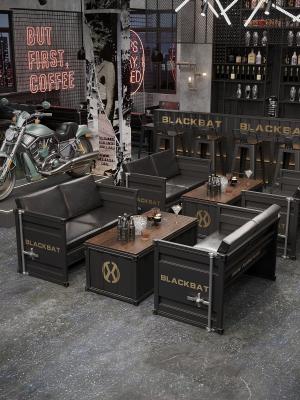 China Industrial Metal Bar Table Set Commercial Restaurant Furniture Customizable Size 2-5cm Tolerance for sale