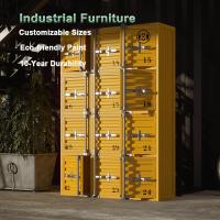 China Commercial Rustproof Metal Locker Cabinet 0.8mm Iron Durable Storage for Mall Gym Employee Use for sale