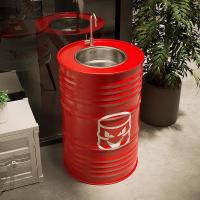 China Creative Bathroom Sink Table Red / White Bathroom Washstand For Tea Shops for sale