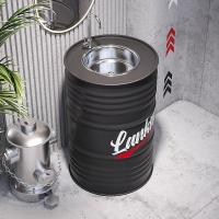China Industrial Oil Drum Wash Basin 60x60x90 cm Steel Front Plate Outdoor Toilet Sink for sale