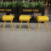 China Customized Oil Drum Stool Multi Color Industrial Iron Stool For Milk Tea Shops for sale