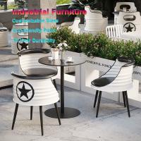 China Premium Industrial Style Table Chairs Combination For Restaurant Milk Dessert for sale
