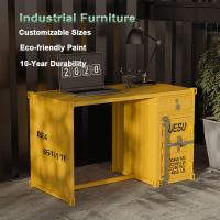 China Industrial Style Distressed Metal Storage Cabinet 38x40x50cm Customizable for Home Bar Hotel for sale