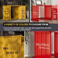 China Industrial Style Distressed Metal Storage Cabinet 38x40x50cm Customizable for Home Bar Hotel for sale
