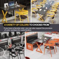 China Custom Iron Outdoor Bar Table Chair Set Modern Industrial Restaurant Furniture Durable 2-5cm Tolerance for sale