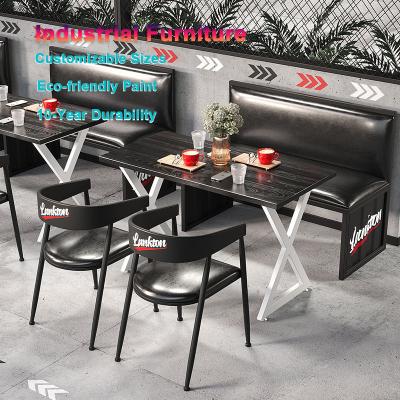 China Custom Iron Outdoor Bar Table Chair Set Modern Industrial Restaurant Furniture Durable 2-5cm Tolerance for sale