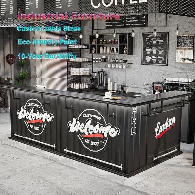 China Customizable Iron Construction Container Front Desk with Compact Design for Versatile Indoor/Outdoor Use for sale