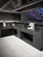 China Customizable Iron Construction Container Front Desk with Compact Design for Versatile Indoor/Outdoor Use for sale