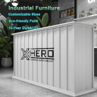 China Customized Color Durable Iron Frame Compact Design Front Desk for Commercial Use for sale