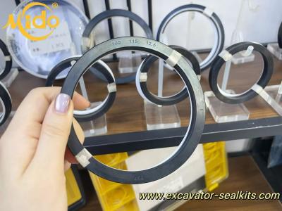 China 100-115-12.5 mm K37 Hydraulic Cylinder Rod Seal for Excavators - NBR Material, -30°C to 110°C Temperature Range for sale