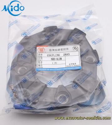 China YCC 28AS Centaflex Rubber Coupling for Excavator - Standard Size NBR+Aluminum Construction for sale