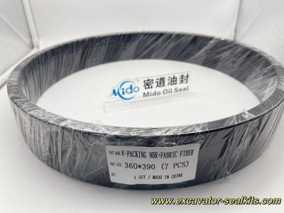 China Hitachi ZAX48U-5A Arm Hydraulic Cylinder Seal Kit NBR Fabric Fiber 1 Set for sale