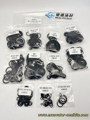 China Komatsu PC300-7 PC300-8 Main Control Valve Seal Kit 723-47-26107 | -30°C to +120°C Temperature Range | 70-90 Hardness for sale