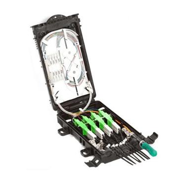 China GLNK-H8 FTTX ODN SC 8 Fibers Drop Cable Closure Wall Mounting for sale