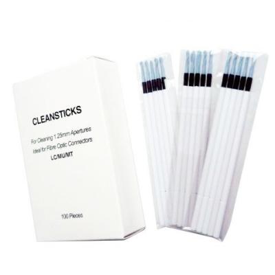 China LC/MU Fiber Optic Tools Cleaning Swabs Compact And Disposable for sale