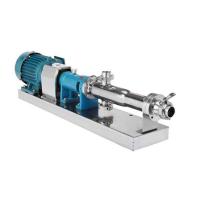 China Sanitary Screw Pump Mechanical Seal Hygienic Screw Pump With VFD Frequency Inverter for sale