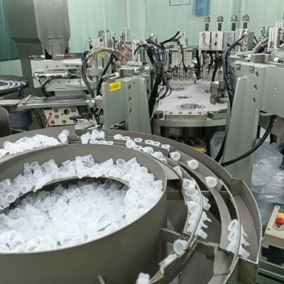 China Stable Pressure and Guaranteed Cap with Servo-Linked Rod Structure System Medical Infusion Bottle Caps Assembly Machine for sale