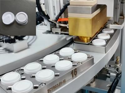 China Stable Running Speed And High Assembly Accuracy Desiccant Cap Silica Gel Filling Sealing Cap Assembly Machine With Servo Motor And PLC Control Cap Filling Machine for sale