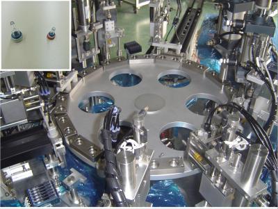 China Medical Aluminium Long Lance Cap Automated Assembly Machine Turntable Operation Stable Performance for sale