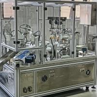China Duck Tongue Cap Desiccant Cap Automatic Assembly Machine PLC Control Display Screen Operation Stable Operation for sale