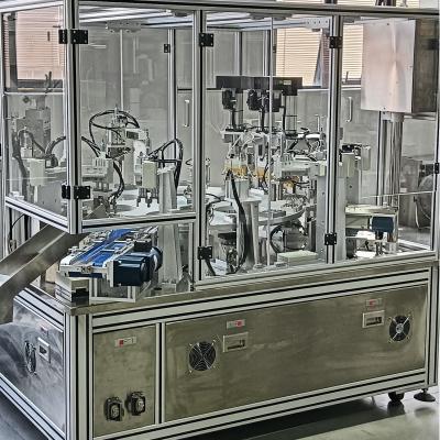 China Duck Tongue Cap Desiccant Cap Automatic Assembly Machine PLC Control Display Screen Operation Stable Operation for sale