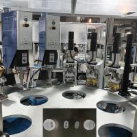 China Ultrasonic Welding Infusion Cap Assembly Machine With Active Force Servo Motor Or Cylinder for sale