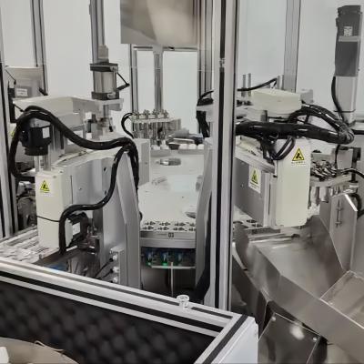China CRC Cap Automated Assembly Machine Turntable Type Operation Feeding Elevator Feeding Higher Efficiency for sale