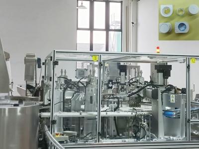 China Automatic Detection and Orientation Functions Milk Paper Bottle Cap Assembly Machine For Automatic Heli Cover Capping Machine for sale