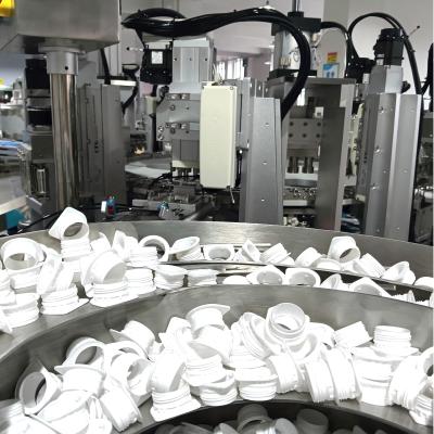 China Non-standard Automated Milk Cap Assembly Machine Driven By Servo Stable Performance for sale