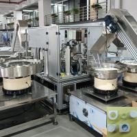 China Two To Ten Cavities Milk Cap Heli Cap Assembly Machine 1 Person Operation for sale
