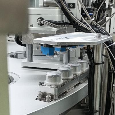 China Infusion Cap Laminating Machine which Can Produce Flat Welding Surface Of Infusion Cap Euro Cap for sale