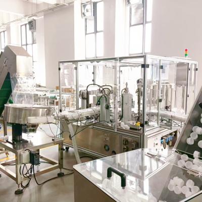 China Washing Liquid Cap Assembly Of PLC Control System And Touch Screen HMI Operation for sale