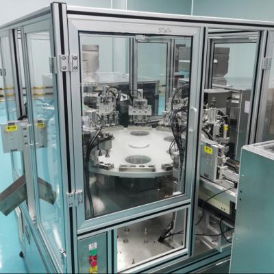 China Desiccant Cap Silica Gel Filling Sealing Cap Assembly Machine for sale