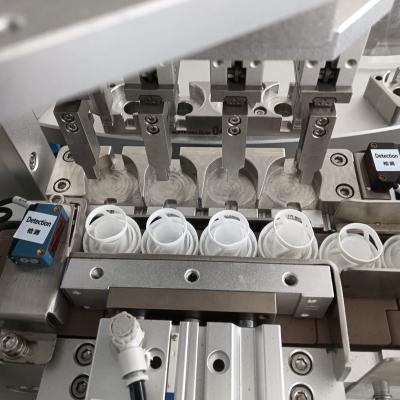 China Automatic Silica Gel Desiccant Cap Filling Sealing  Assembly Machine With Desiccant Supply Bin Which Can Protect Desiccant From Moisture And Pollution for sale