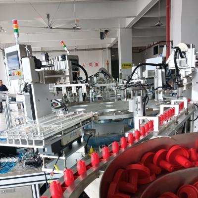 China High Stability Urine Cup Assembly Machine with Index Motion Operation and Vibratory Feeder Loading for Medical Product Assembly for sale