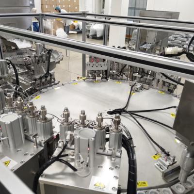 China Customizable Euro Cap Assembly Machine for Medical Infusion Caps with 50-200mm Bottle Height Range and Vibration Disc Infeed for sale