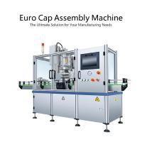 China Automatic Euro Cap Assembly Machine with 0.6 MPa Air Pressure and 4500-12000 per/hour Capacity for 99% Qualified Rate for sale