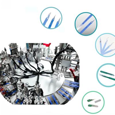 China Custom-designed automated assembly machine for disposable surgical blades, featuring high assembly precision yet simple operation for sale