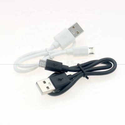 China Cheap Short 30cm 50cm 1m White Black Fast Charging 1A V8 Micro B to USB A Male Charger Cable for Power Bank Speaker Earphone for sale