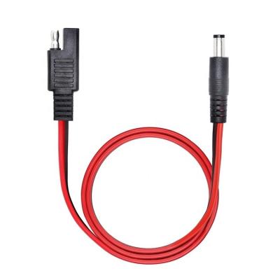 China 14AWG DC Plug 5.5x2.1mm Male to SAE 2 Pin Connectors Extension Cable for Automotive Rv Solar Panel for sale