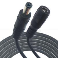 China High Quality Male to Female 5.5x2.1mm Barrel Jack DC Power Extension Cable for CCTV Camera for sale