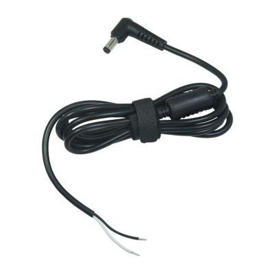 China CUSTOM 90 Degree Right Angel DC Barrel Jack Male Female to Open Pigtail DC Power Charger Cable for sale