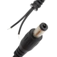 China DC Input Barrel Jack 2.1x5.5mm Male Female to Open Pigtail DC Power Cable for sale