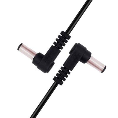 China 90 Degree Angle Male to Male 5.5x2.1mm DC Power Extension Cable for sale