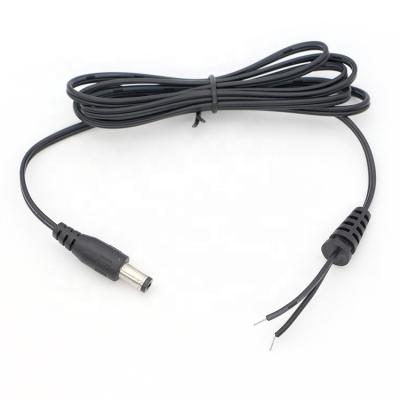 China Male Female DC Barrel Jack 2.1x5.5mm  to Open Pigtail DC Power Charging Cable for sale