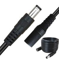 China 1M 2M 3M Male to Female 5.5X2.1mm DC Jack Power Supply Extension Charger Cable for CCTV Camera Led Strip for sale